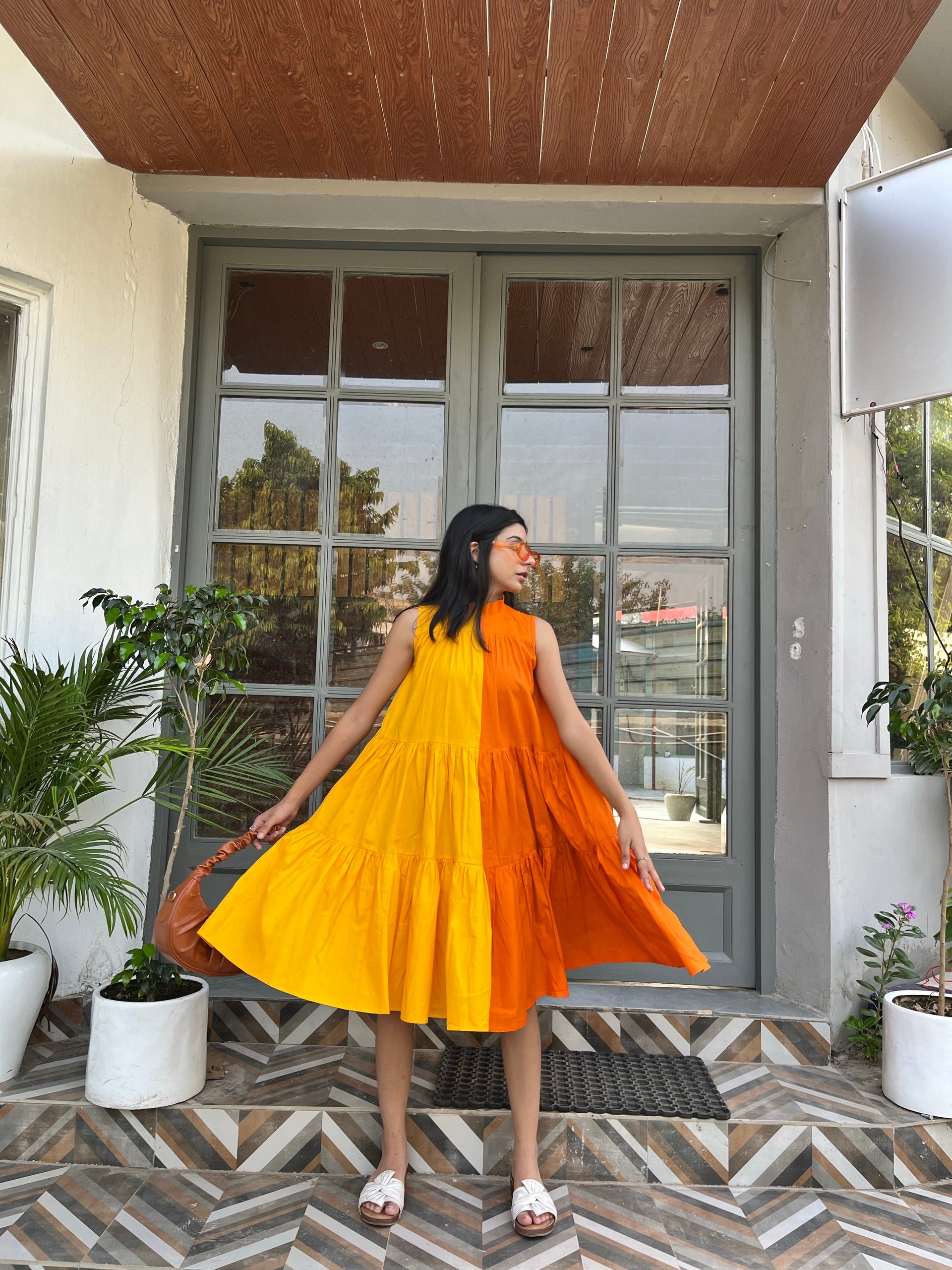 Maxi Dress One Piece - Half n Half Dress – LabelbyAnuja